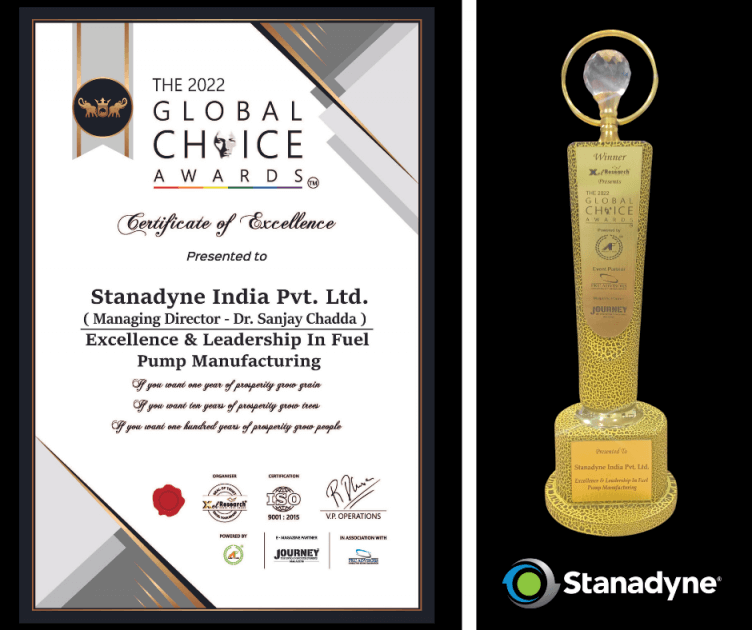 Stanadyne’s Dr. Sanjay Chadda Receives A 2022 Global Choice Award ...