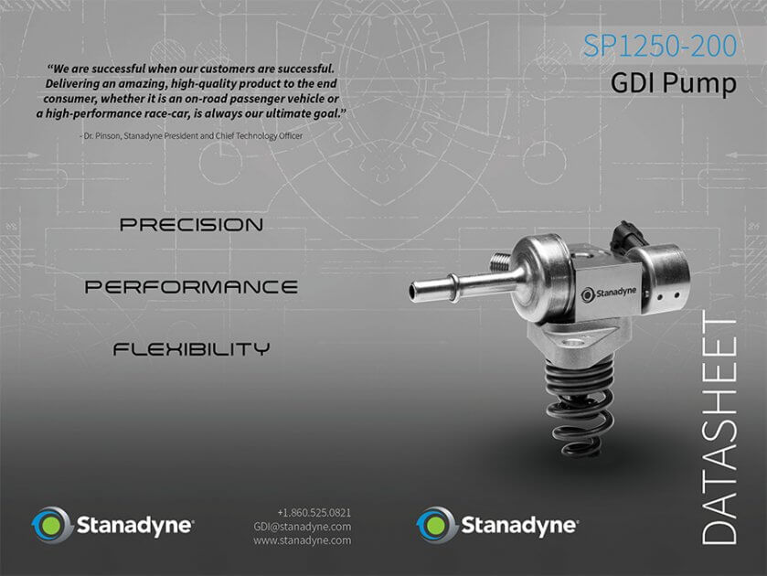 GDI SP1250 Datasheet - Stanadyne